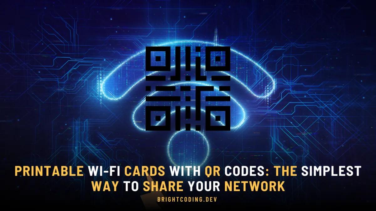 Printable Wi-Fi Cards with QR Codes: The Simplest Way to Share Your ...
