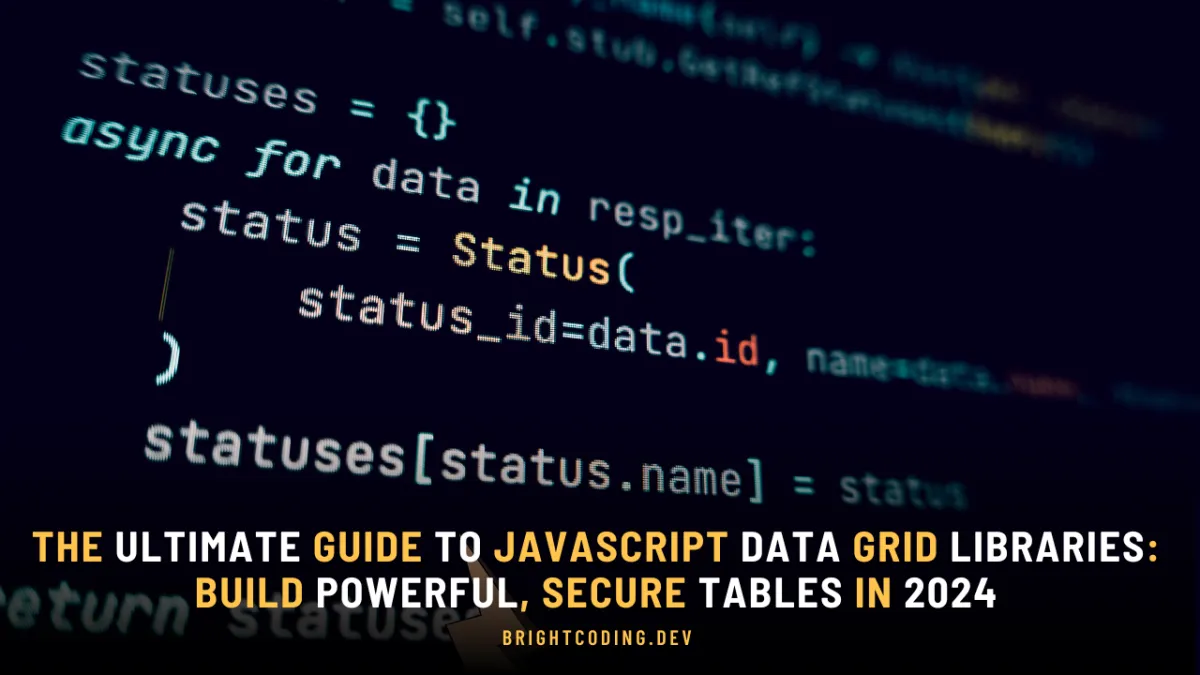 The Ultimate Guide to JavaScript Data Grid Libraries: Build Powerful ...