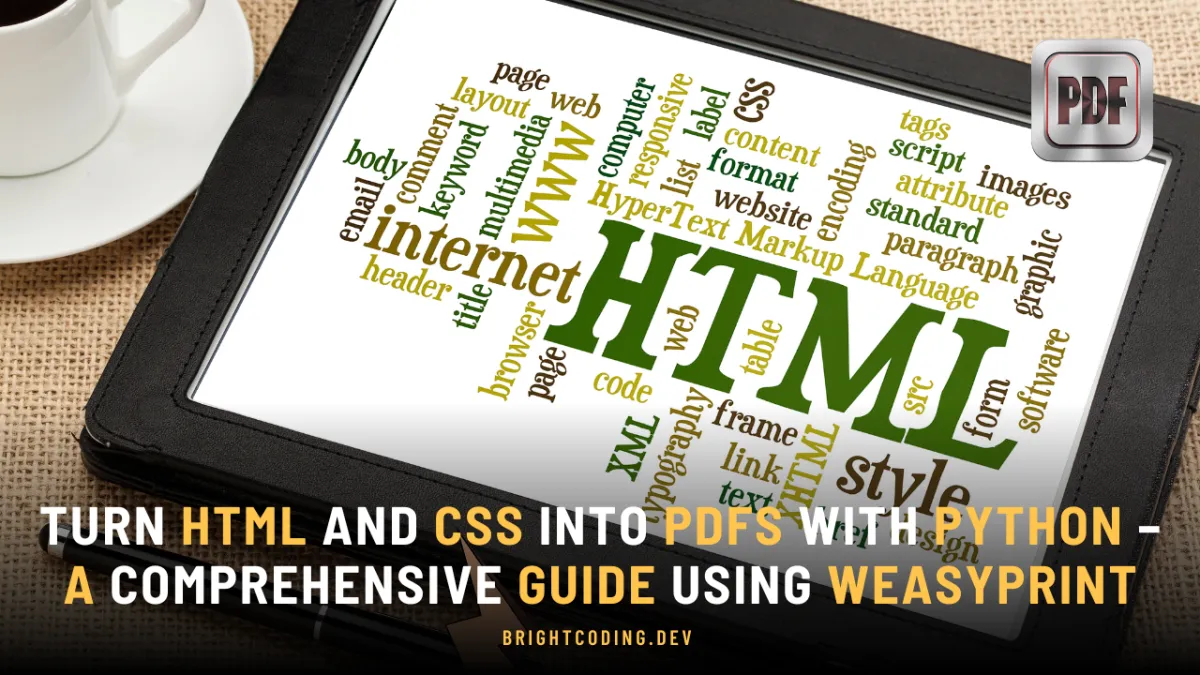 Turn HTML and CSS into PDFs with Python – A Comprehensive Guide Using ...