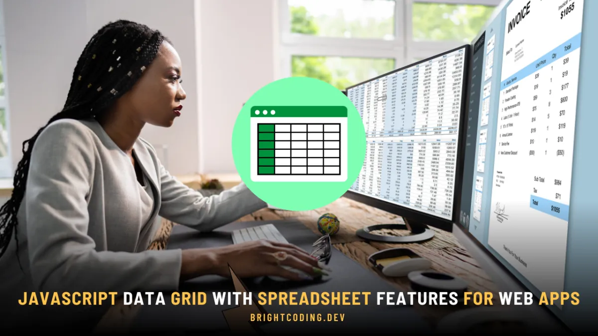 JavaScript Data Grid with Spreadsheet Features for Web Apps - BrightCoding