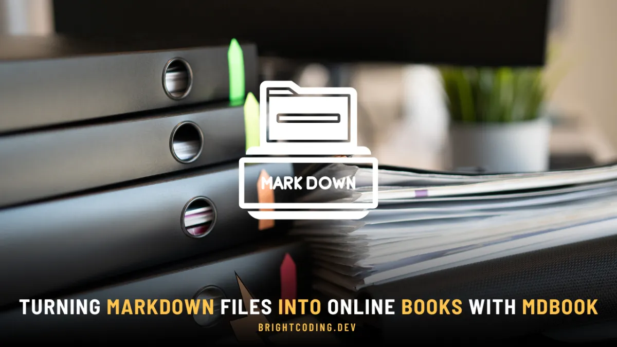 Turning Markdown Files into Online Books with mdBook - BrightCoding